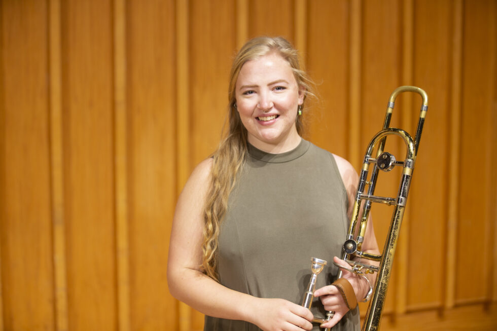 Hannah Speer, Music Education and Trombone Performance '23 - NIU Arts Blog