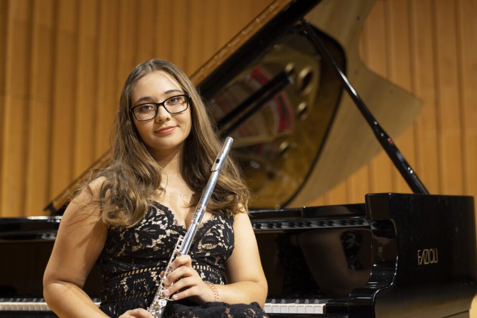 Commencement profile - Chanel Antoshin, Music Education and Flute Performance - NIU Arts Blog
